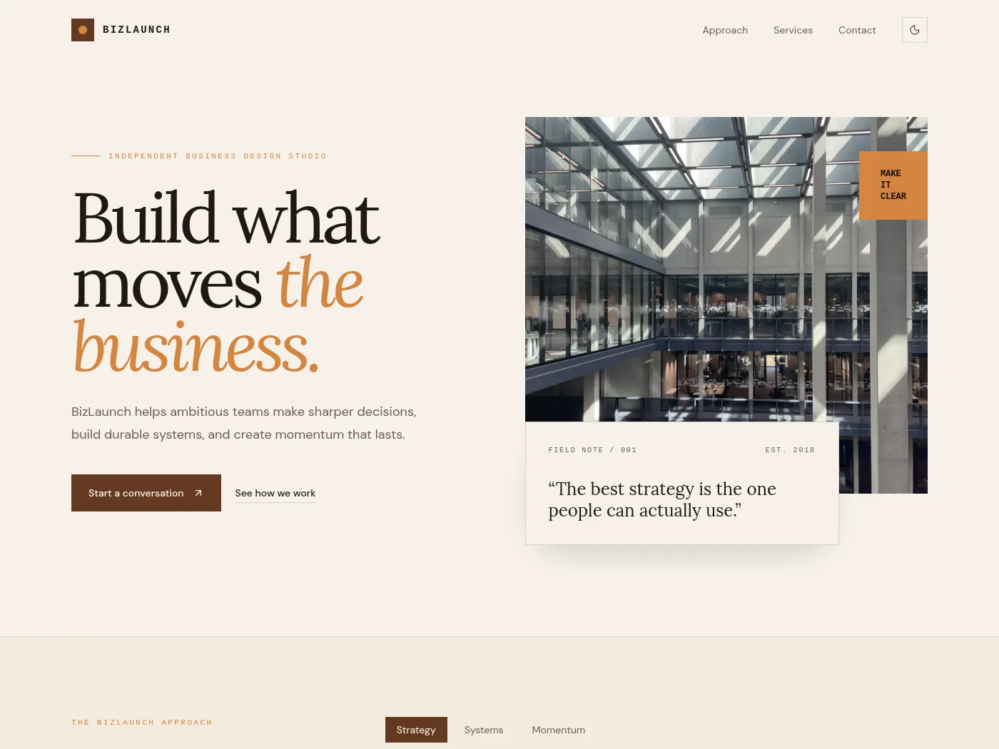 BizLaunch Website