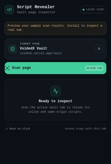 Script Revealer Extension