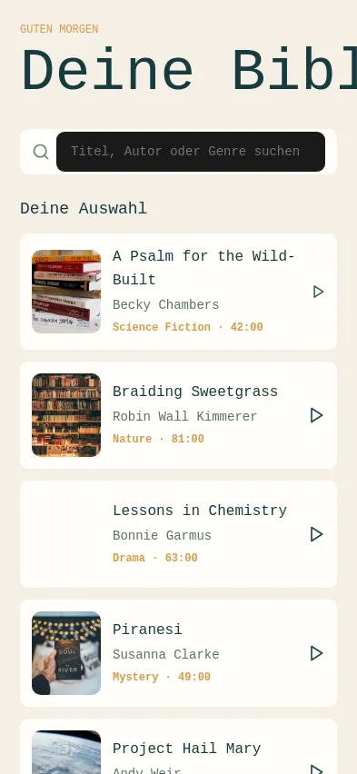 Pi Hörbuch App