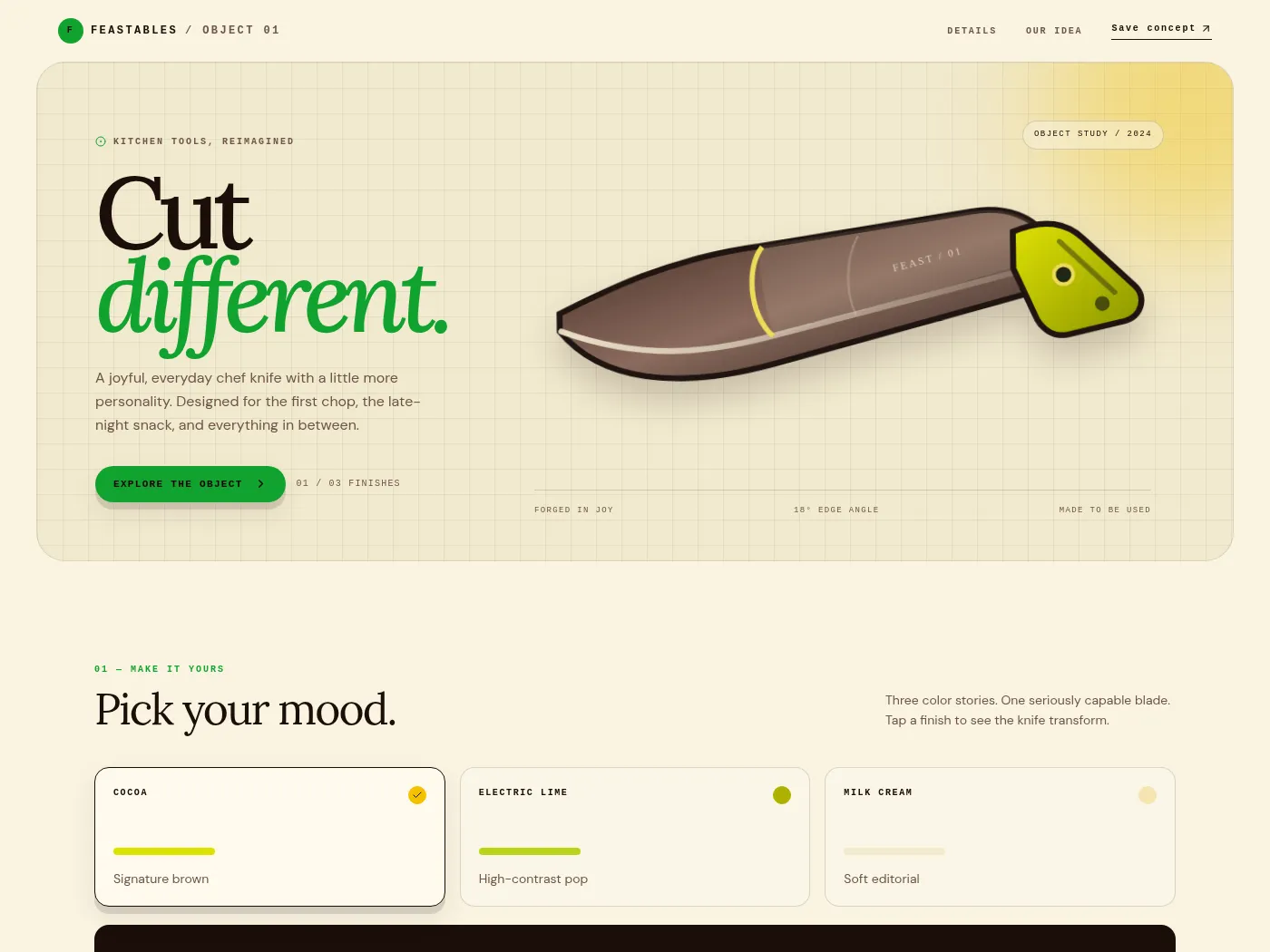 Feastables Knife Design