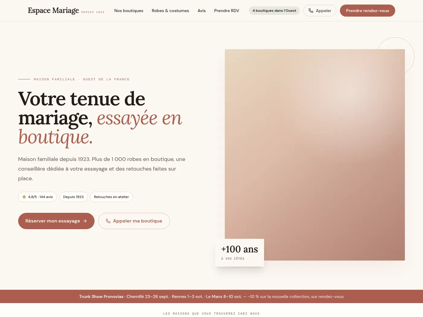 Espace Mariage Landing