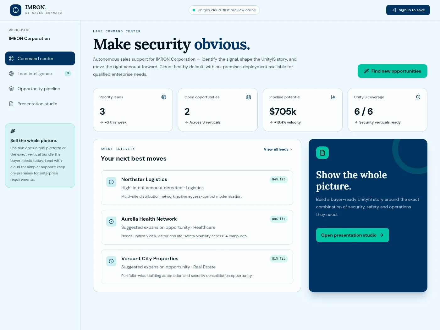 IMRON AI Sales Agent