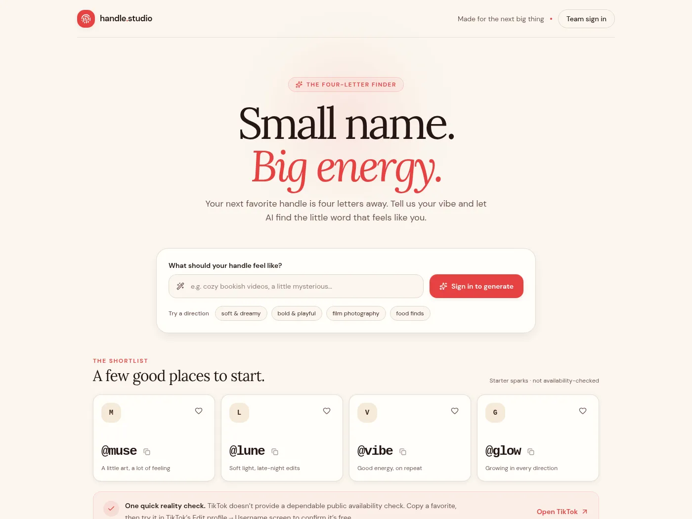 TikTok Name Finder