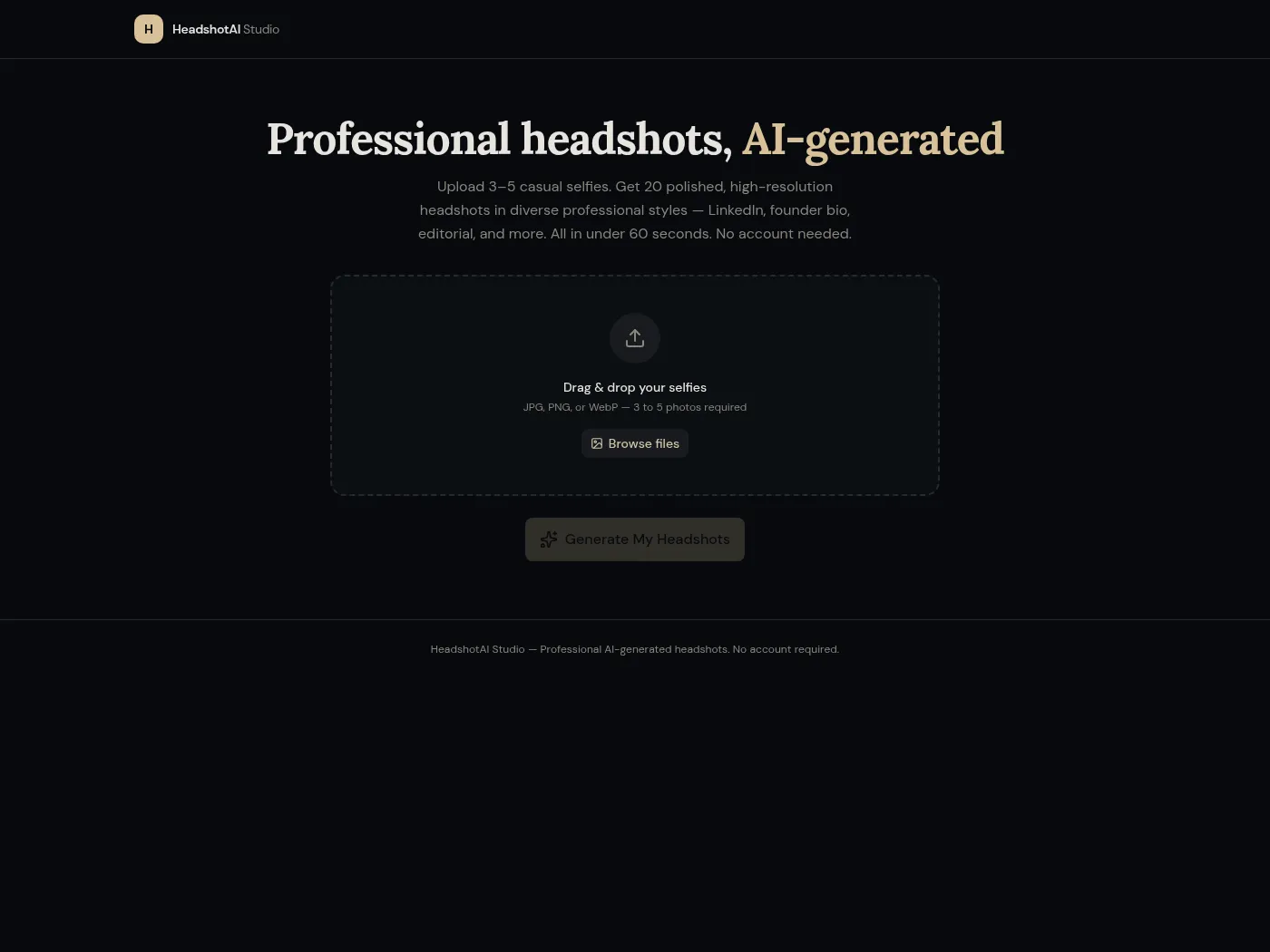 HeadshotAI Studio