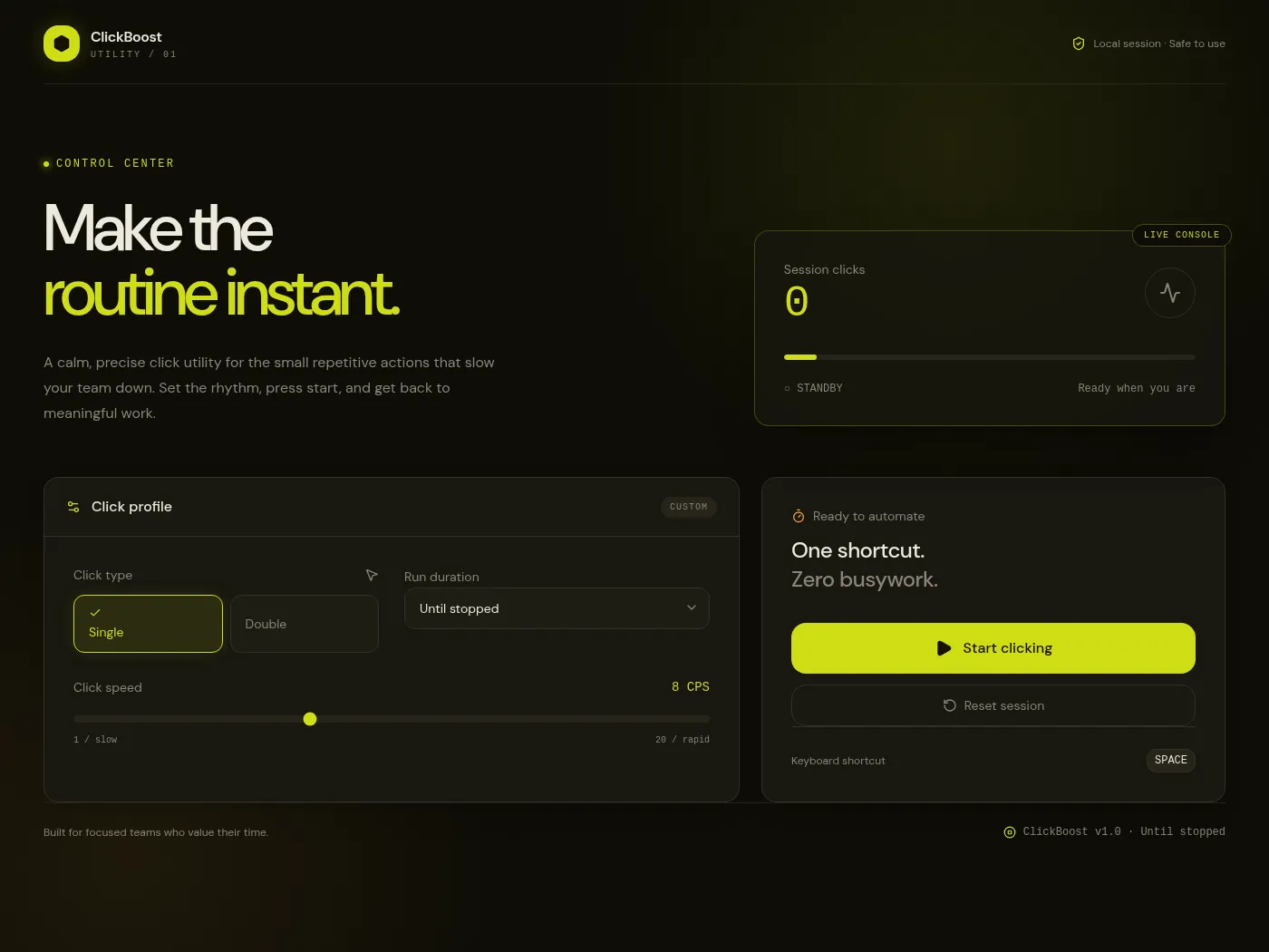 ClickBoost Utility