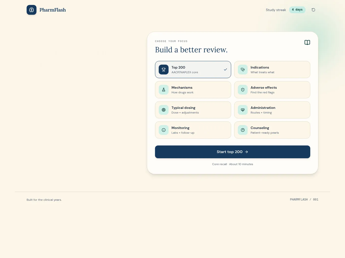 PharmFlash Study App