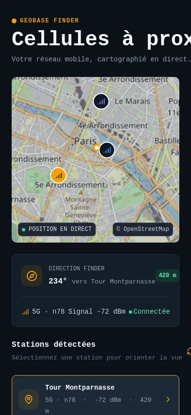 GeoBase Finder Mobile