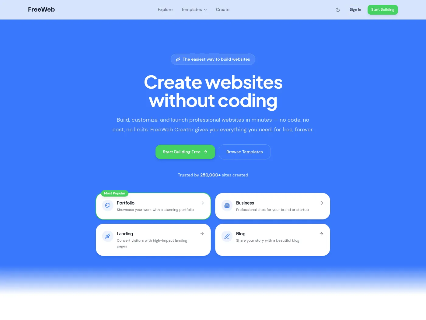 FreeWeb Creator