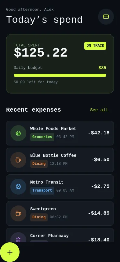 SnapExpense Tracker