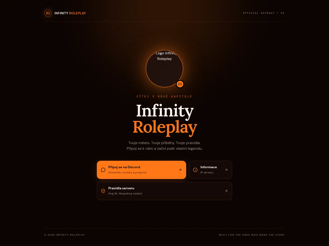 Infinity Roleplay Portal