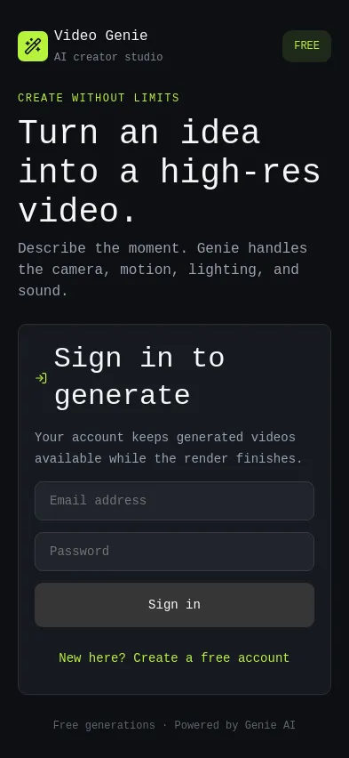 AI Video Genie