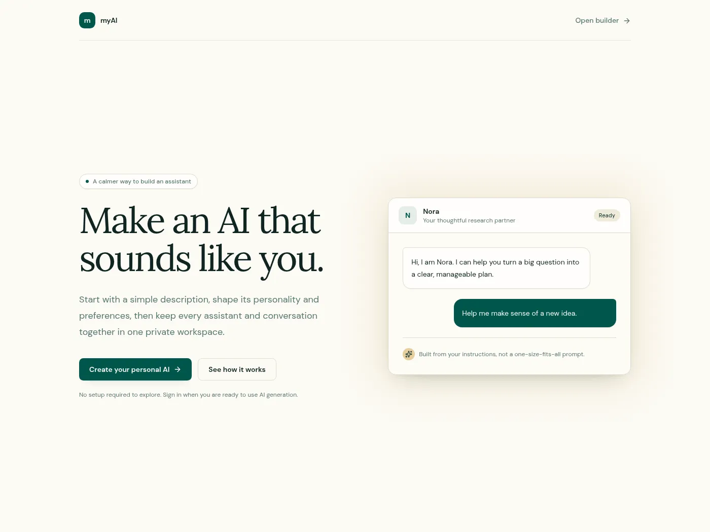 MyAI Builder Portal