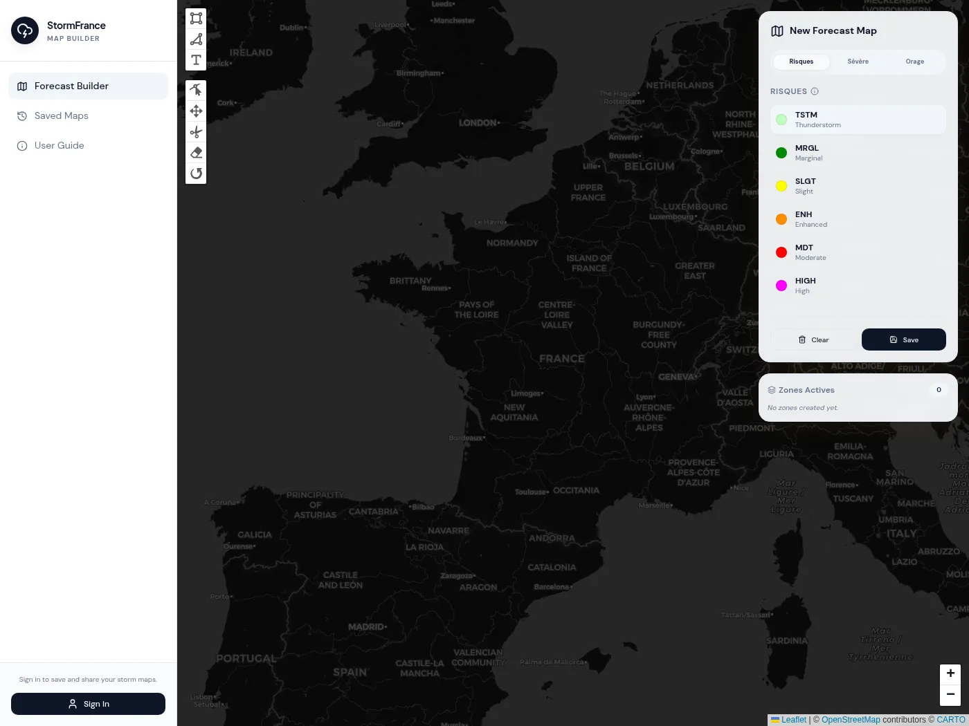 France Storm Map Builder