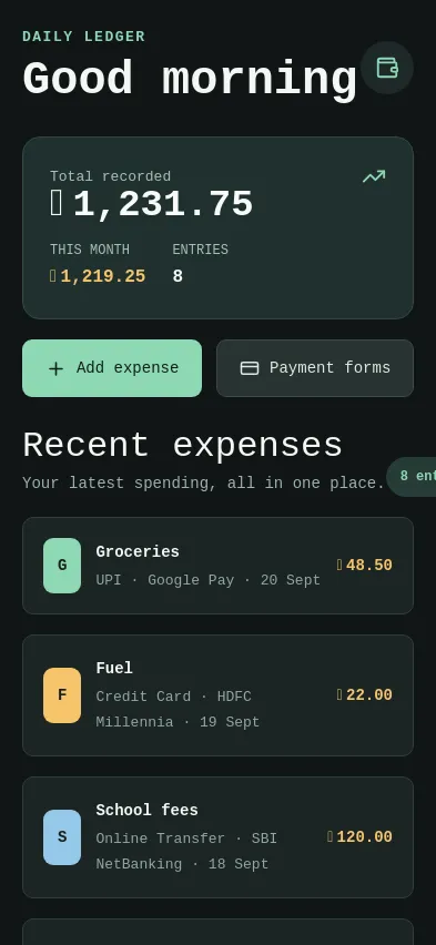 Expense Tracker Mobile