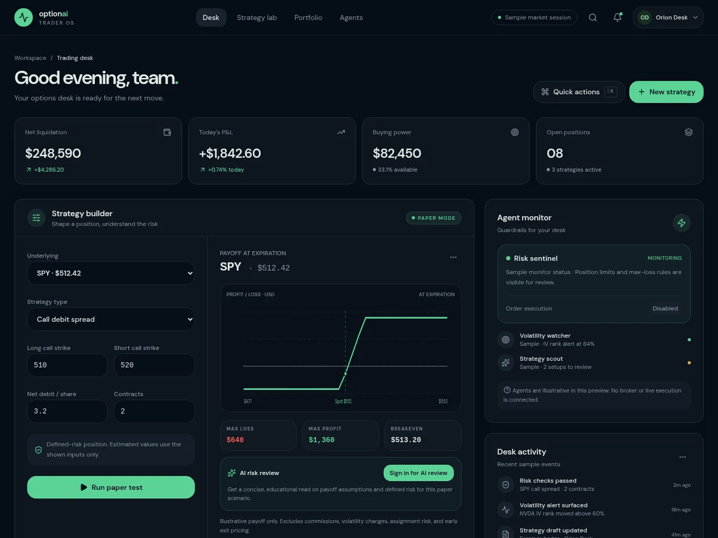 OptionAI Trader OS