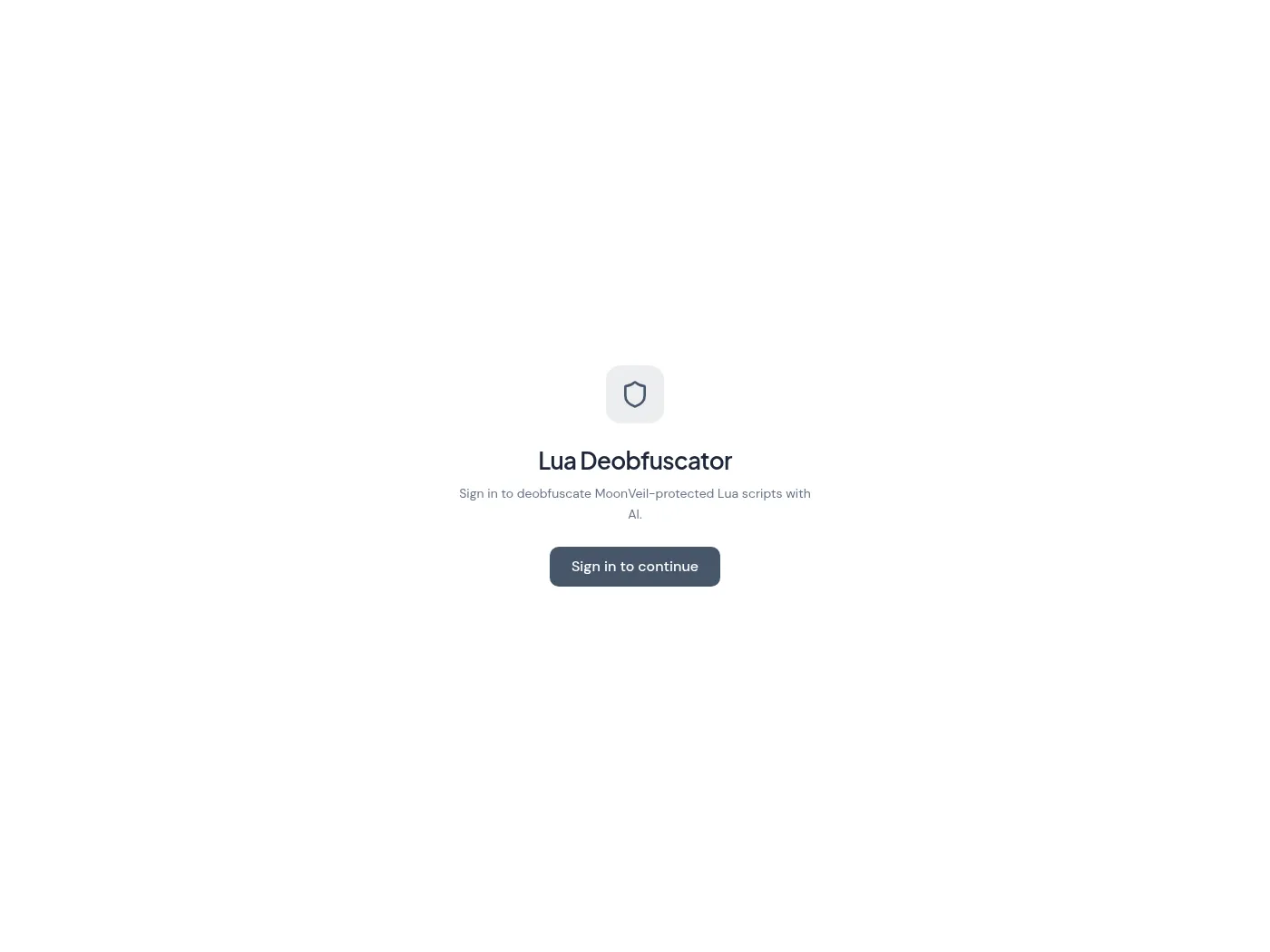 Lua Deobfuscator Web App