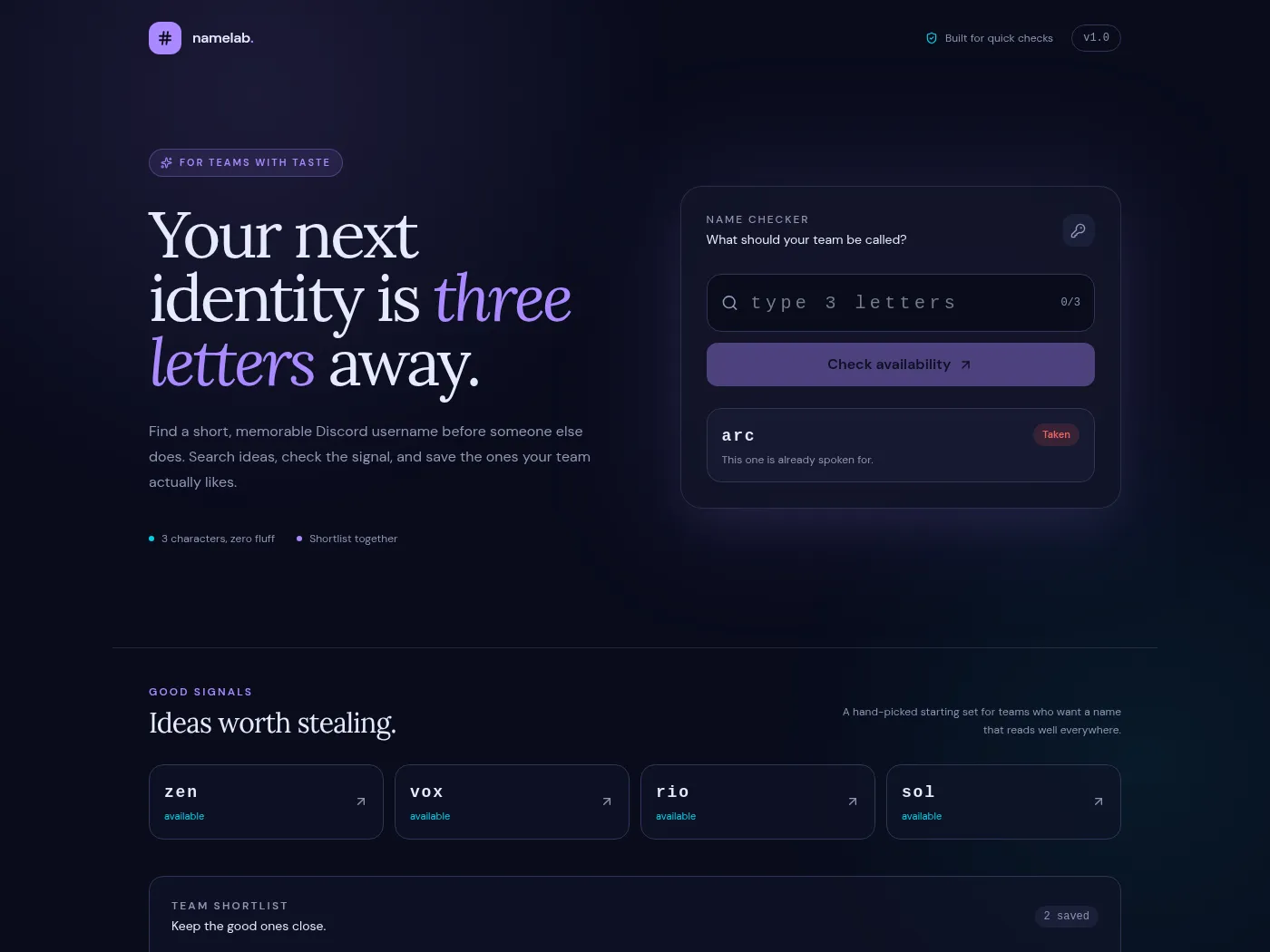 Discord Name Finder