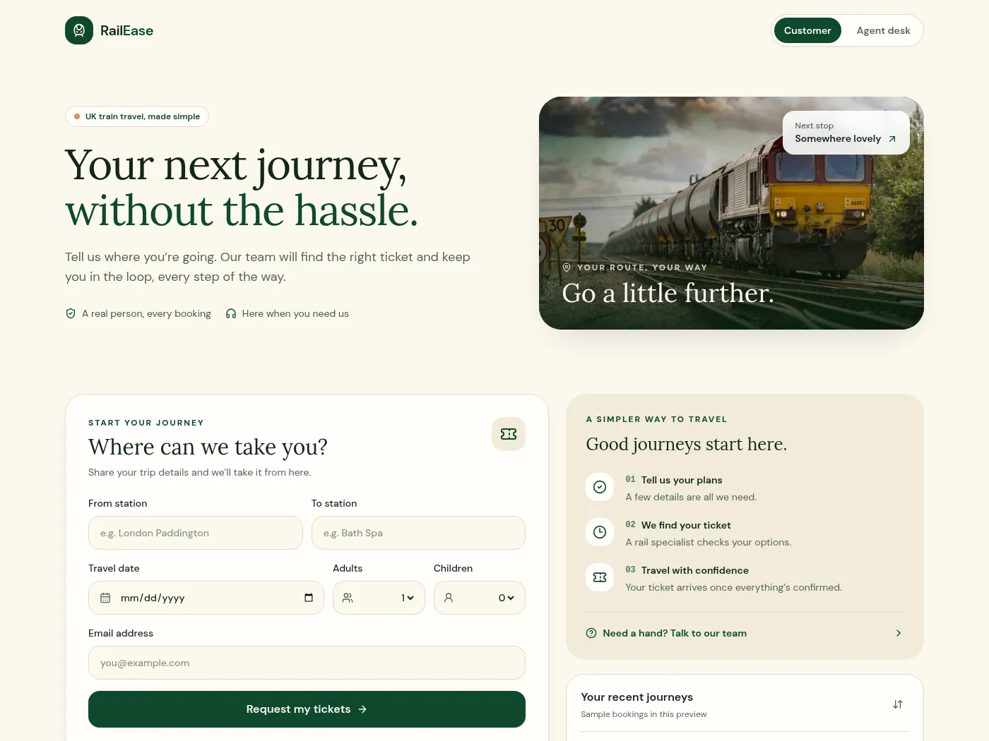 RailEase Ticket Platform
