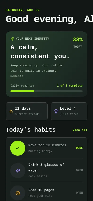 IdealSelf Habit Tracker
