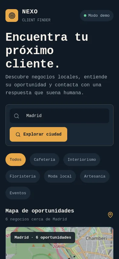 NEXO Client Finder