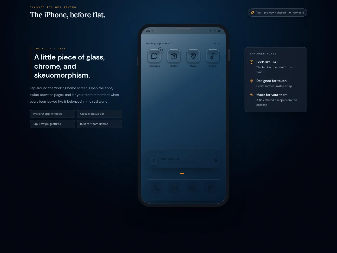 Classic iOS Web Rewind