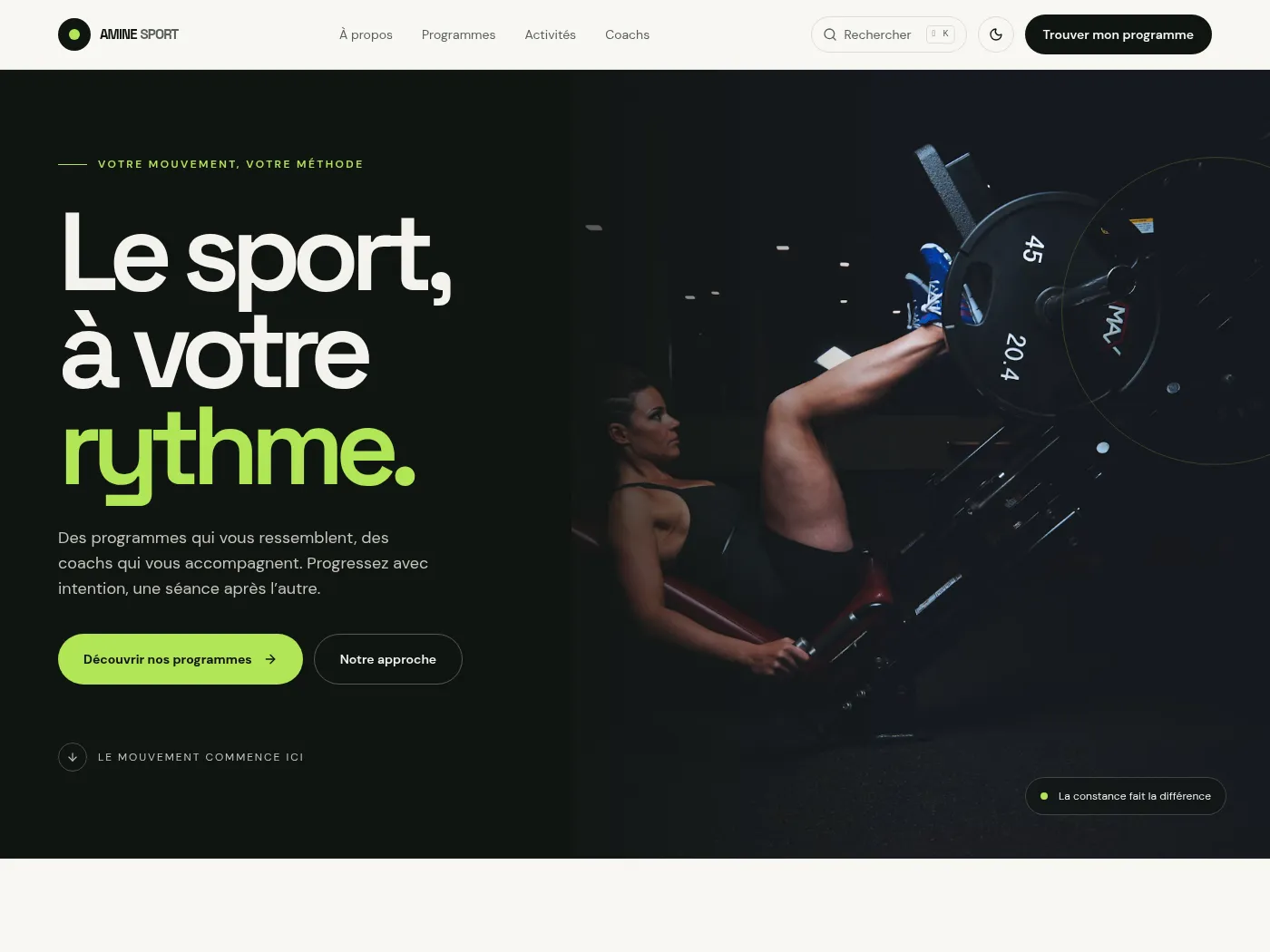 Amine Sport Plateforme Pro