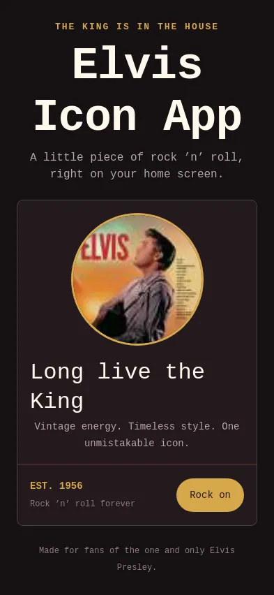 Elvis Icon App