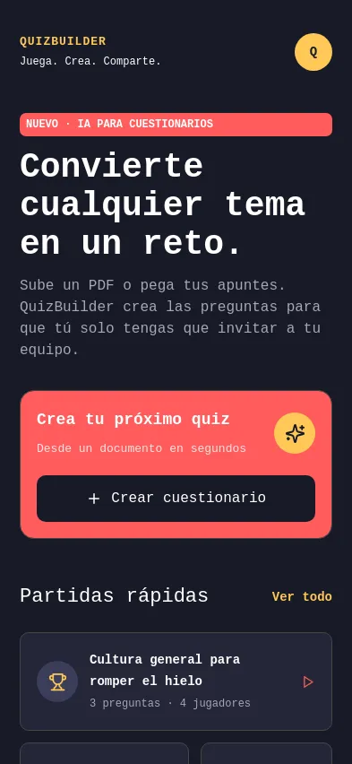QuizBuilder Challenge