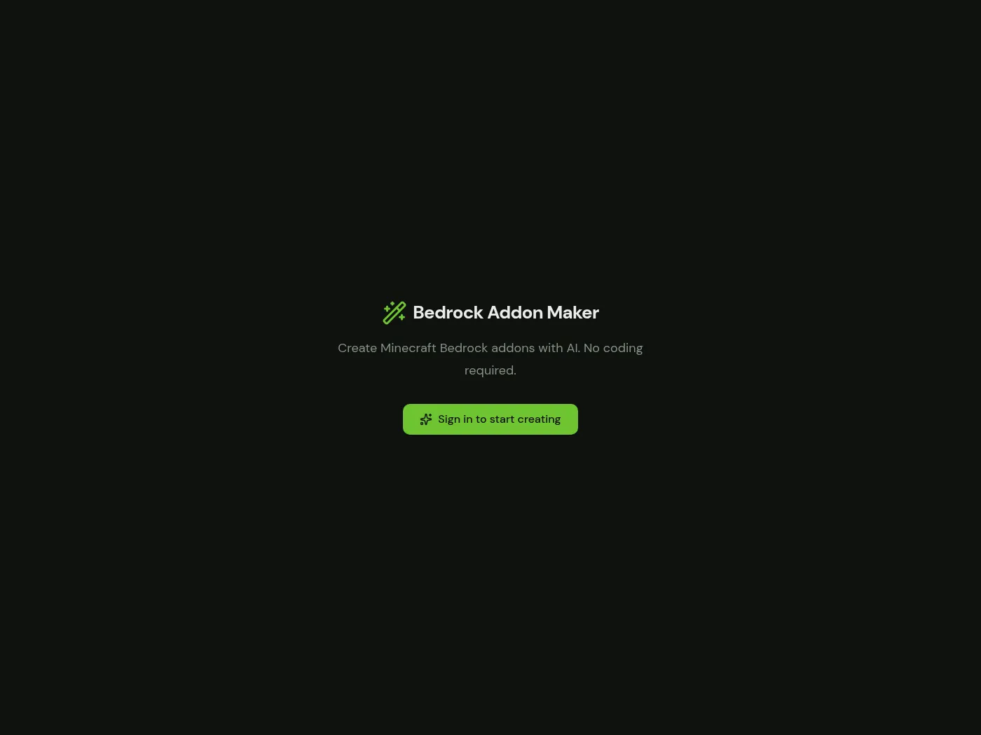 Bedrock Addon Maker