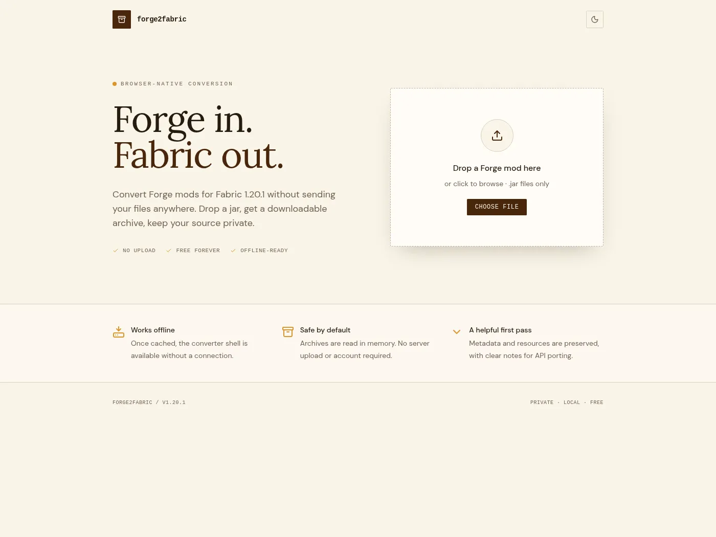 Forge2Fabric Converter