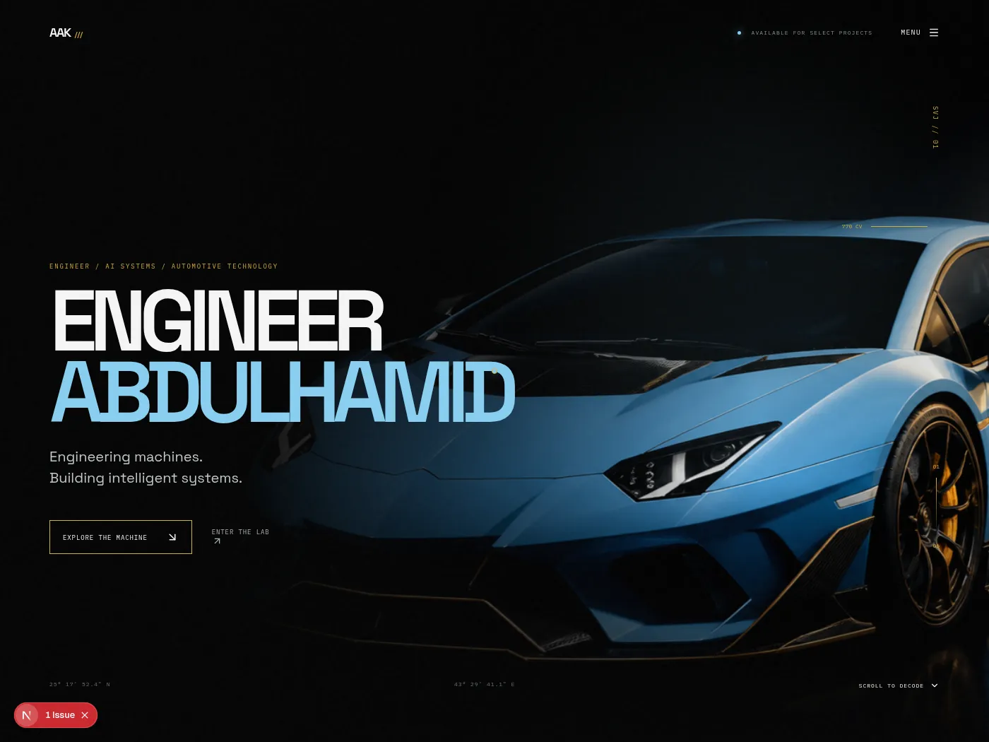 Aventador AI Portfolio