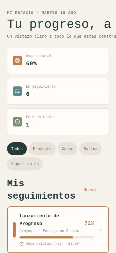Progreso Smart Tracker