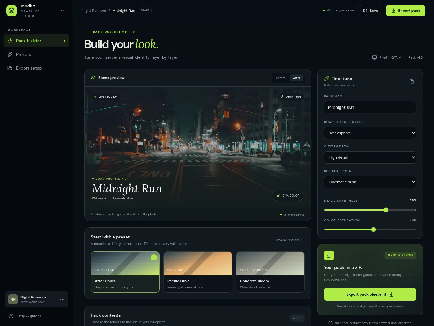 FiveM Graphics Pack Maker