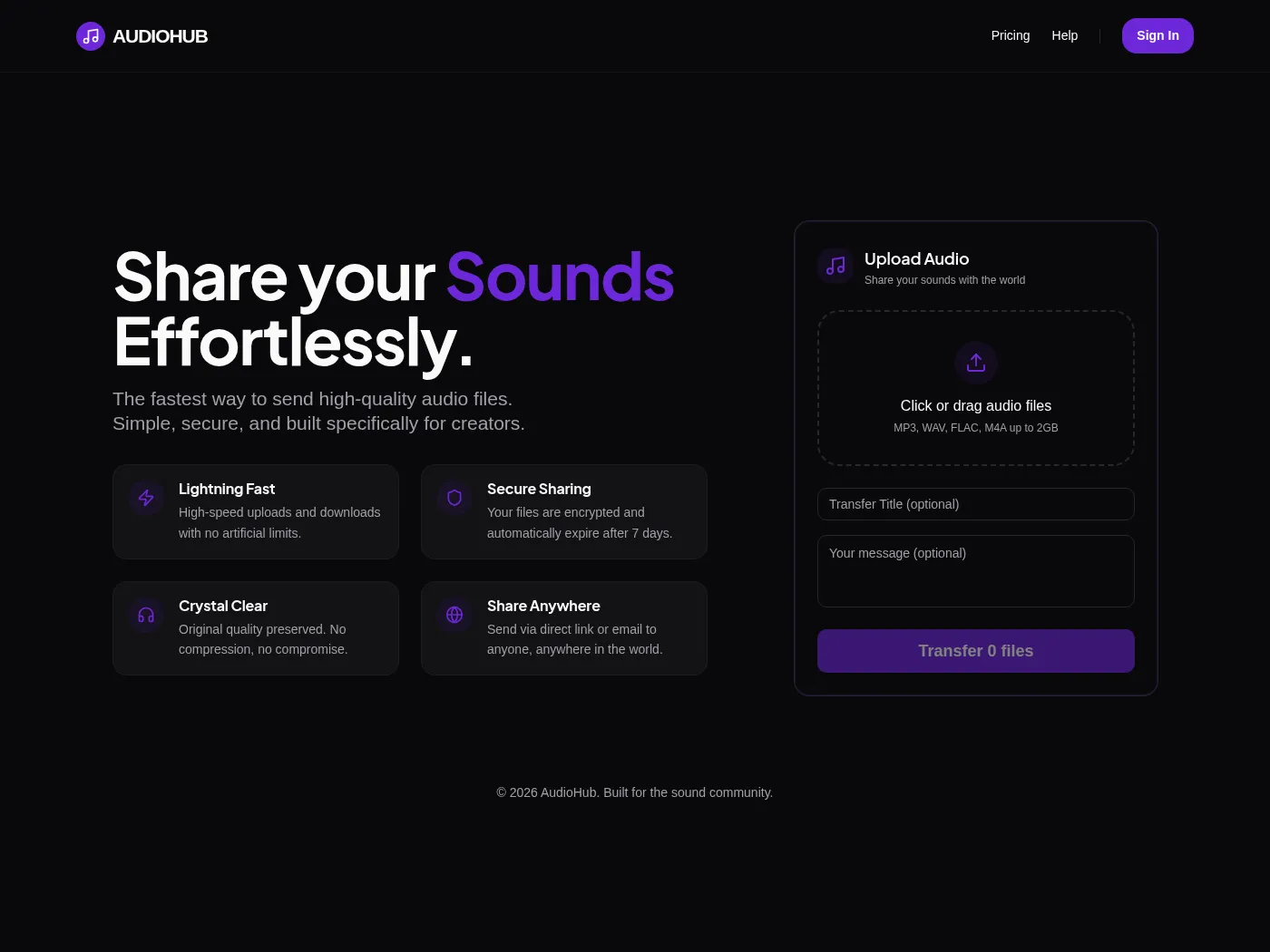 Audio Transfer Hub