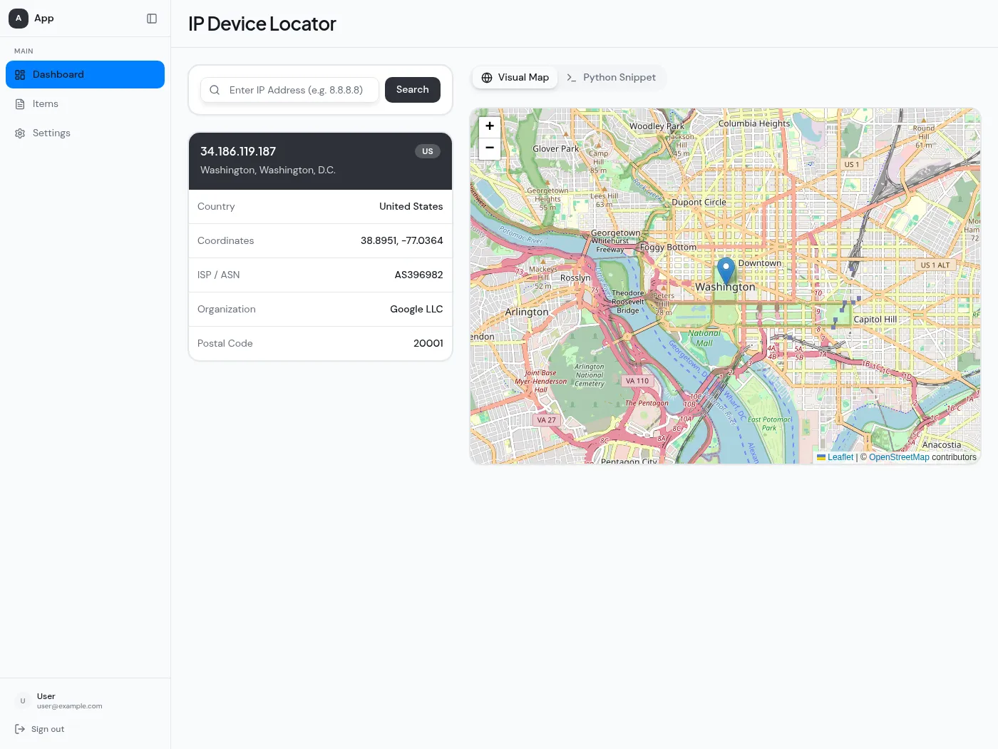 IP Device Locator