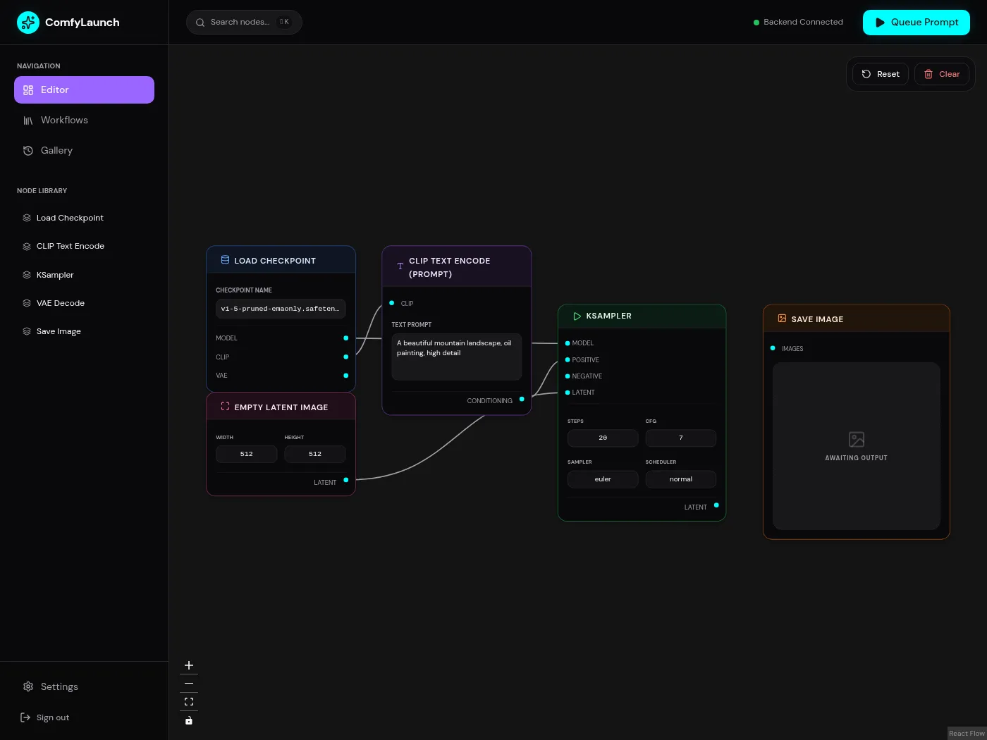 ComfyUI Web Launchpad