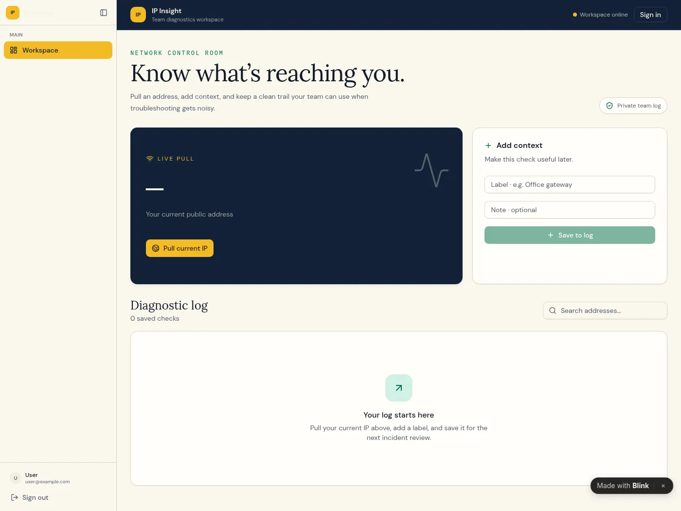 IP Insight Dashboard