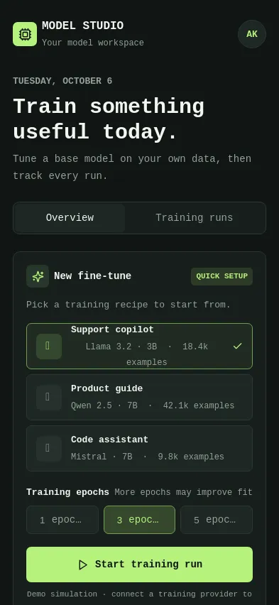 Model Trainer App