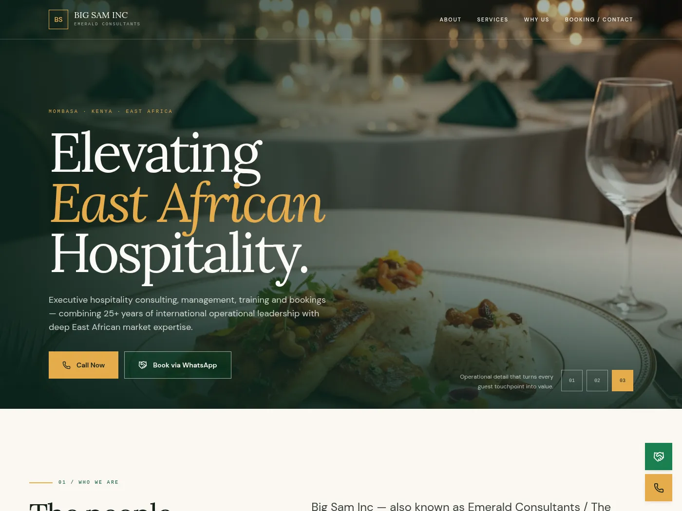 Emerald Hospitality OnePage