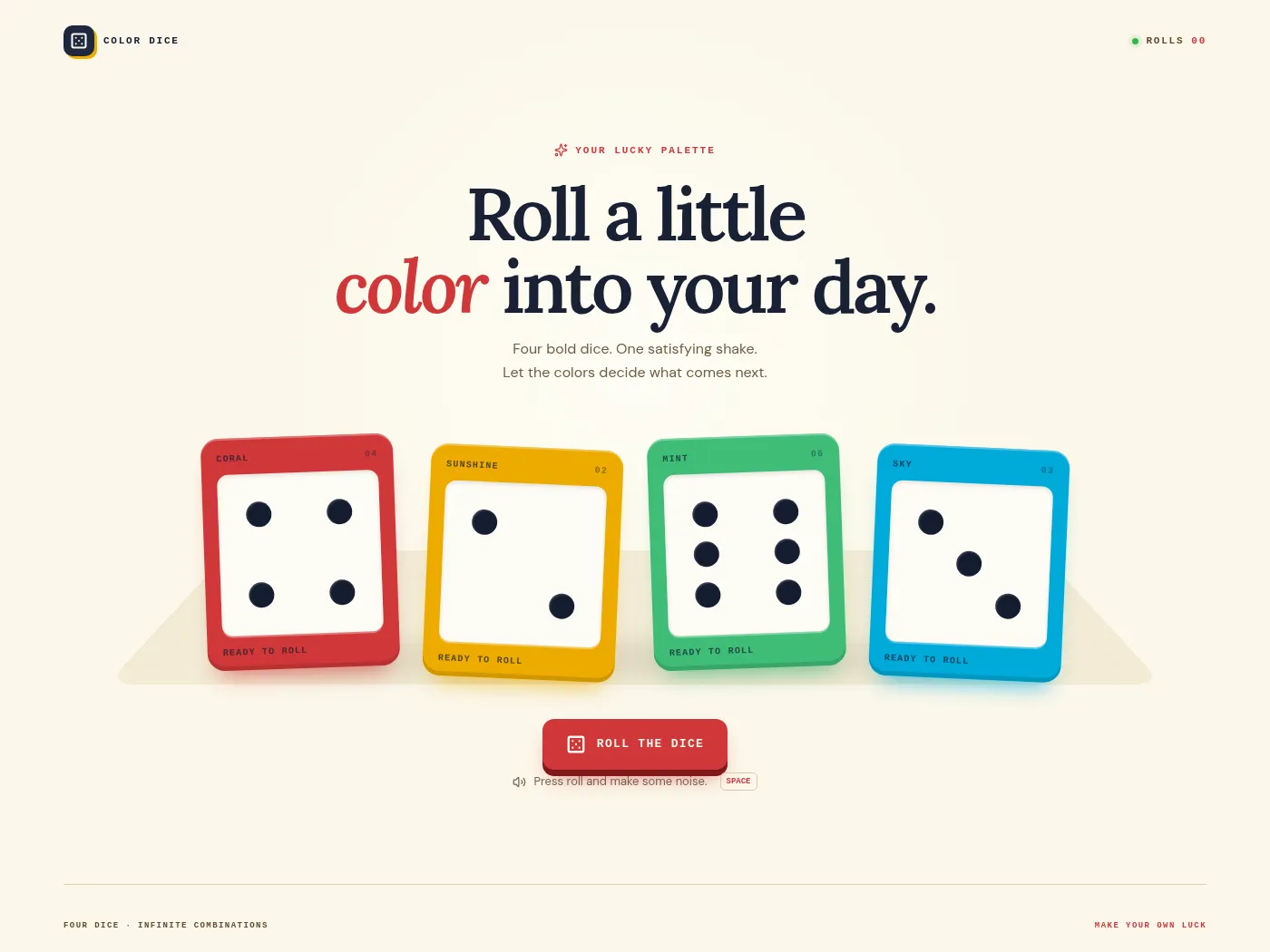 Color Dice Roller
