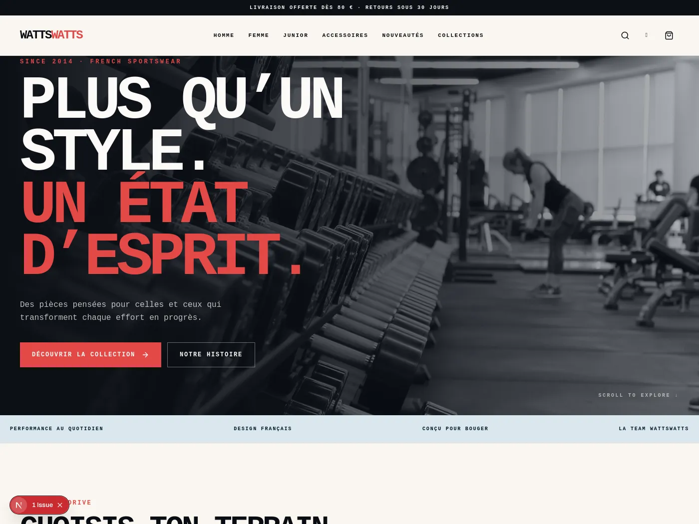 WattsWatts Sport E-Commerce