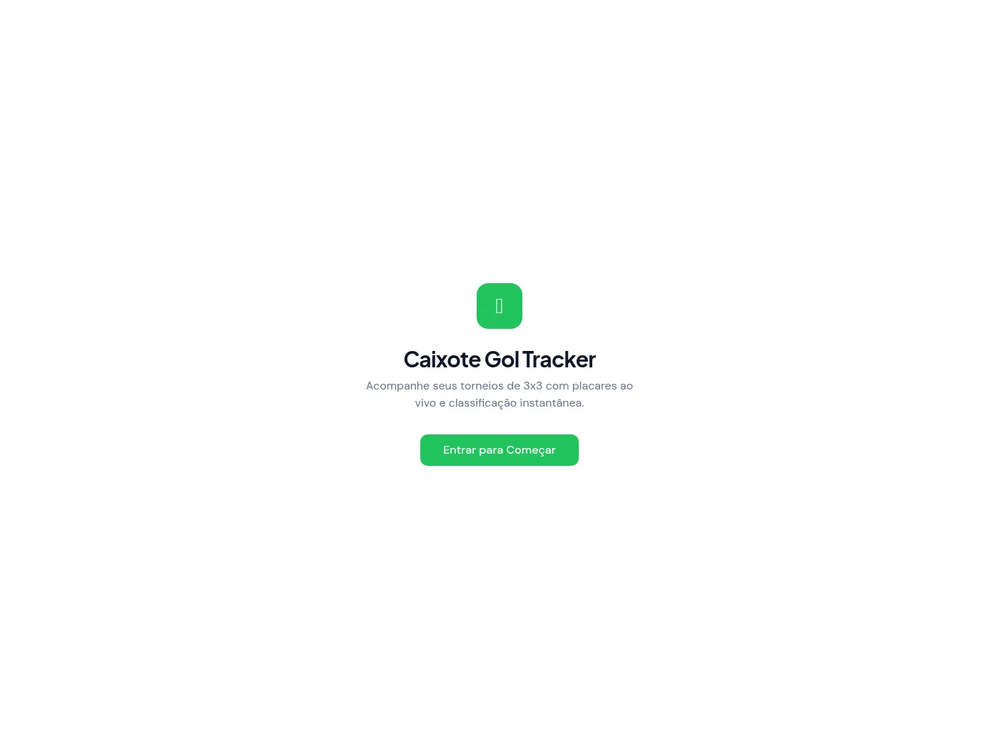 Caixote Gol Tracker