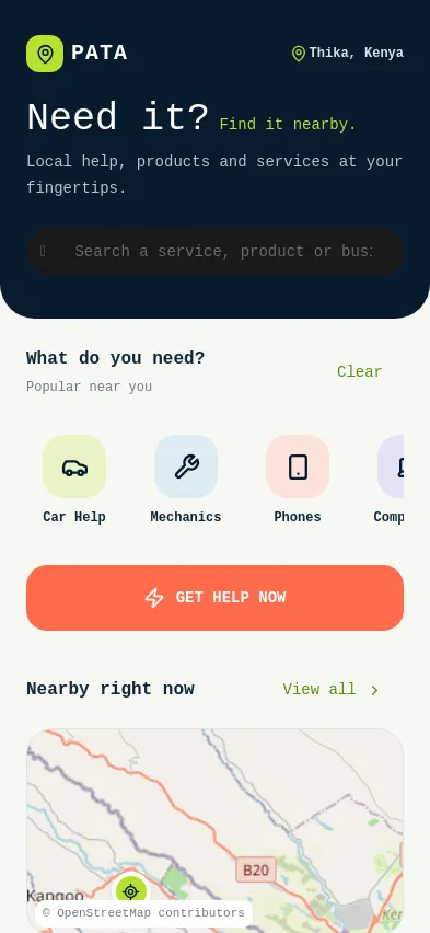 PATA Kenya Nearby Finder