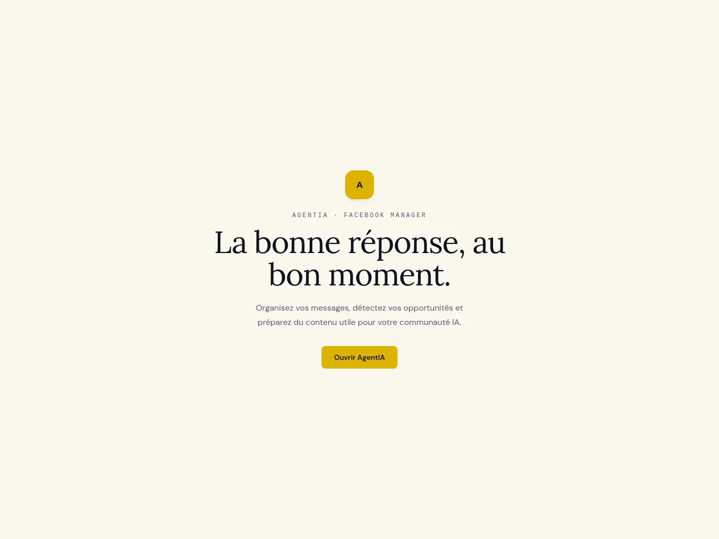 AgentIA Facebook Manager