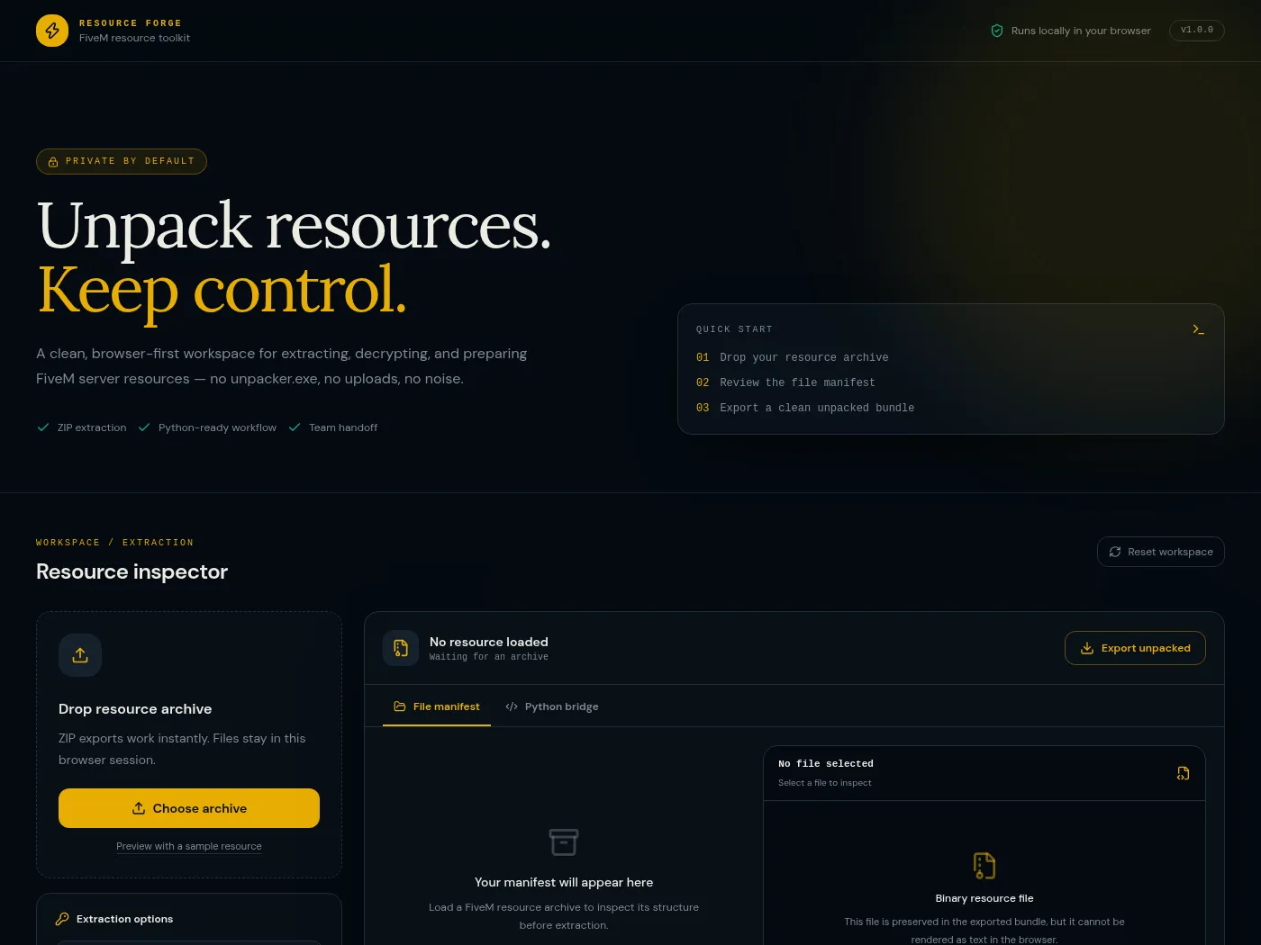 FiveM Resource Unpacker