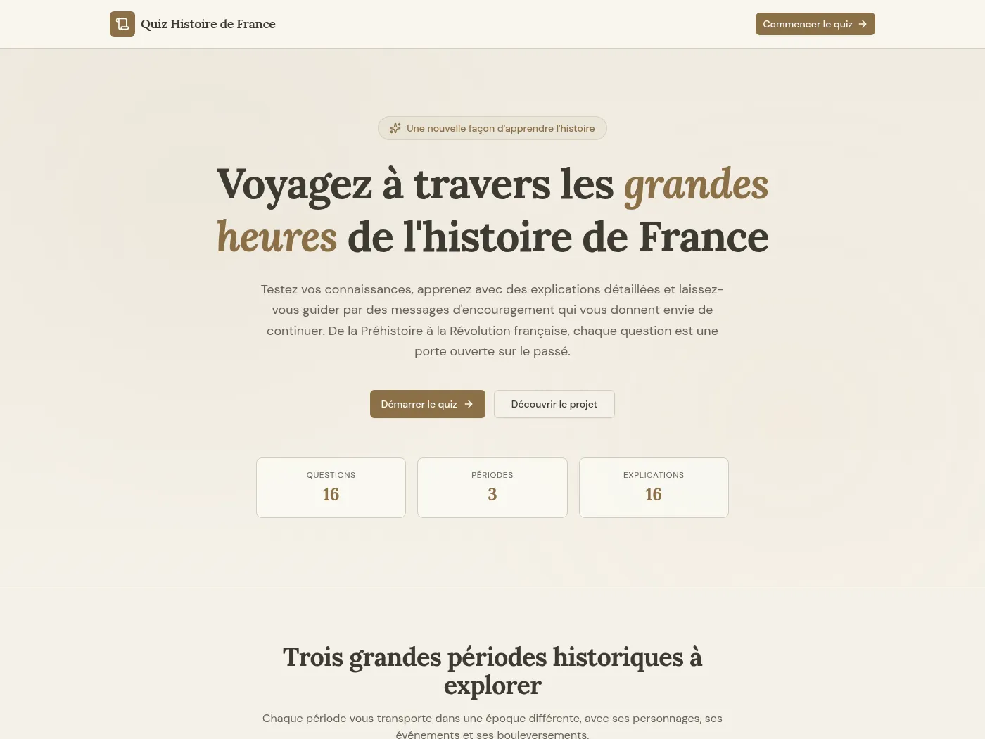 Quiz Histoire de France