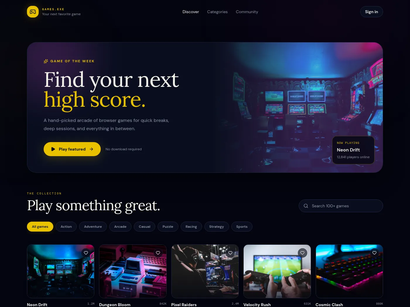 GamesHub 100+ Arcade