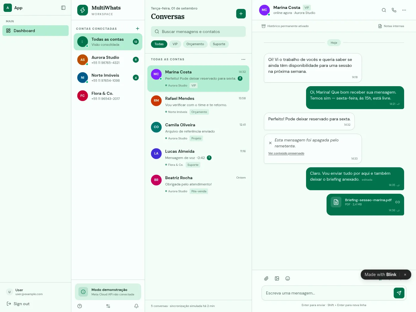 MultiWhats Hub