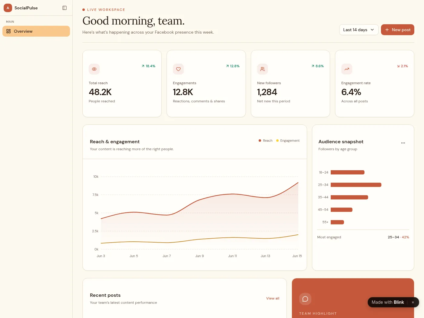SocialPulse Dashboard