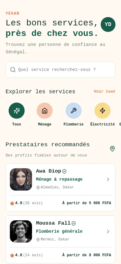 YEGAN Service Connect